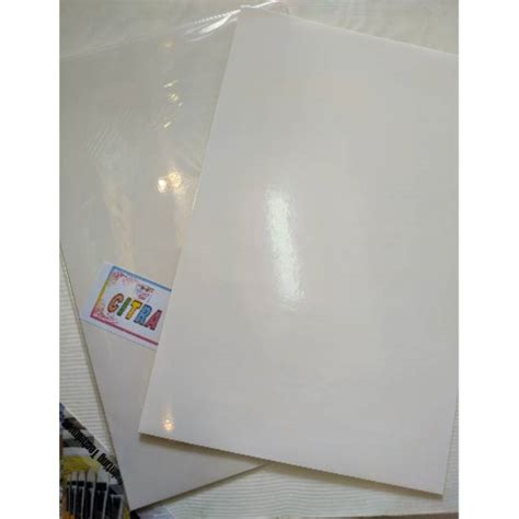 Jual Kertas Sticker Glossy Kilap Ukuran A4 Shopee Indonesia