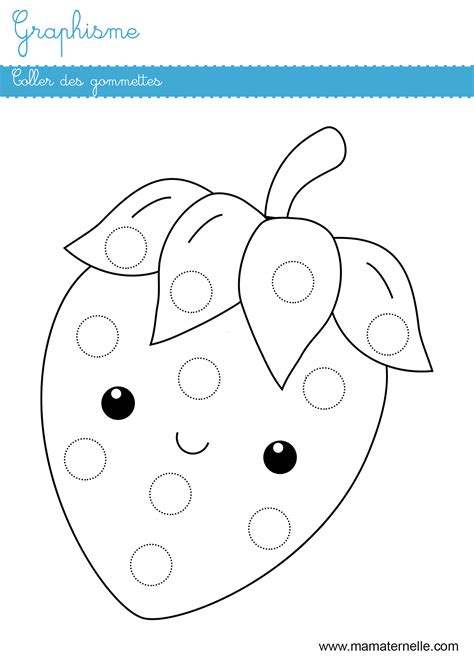 Graphisme Coller Les Gommettes Ma Maternelle