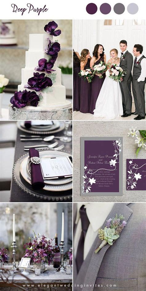 10 Pretty Shades Of Purple Wedding Color Combos Elegantweddinginvites