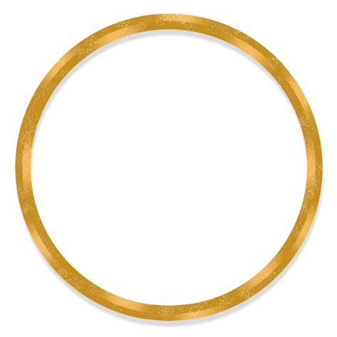Simple Gold Circle Frame Circle Gold Simple Png Transparent Clipart