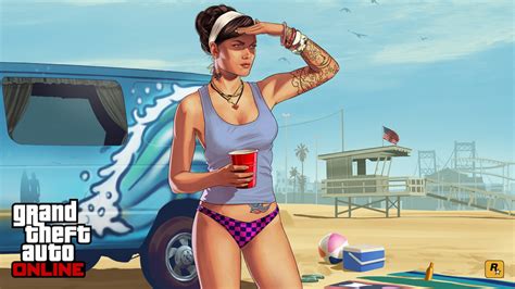 Wallpaper Sports People Women Beach Tattoo Grand Theft Auto V