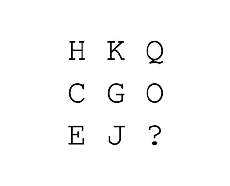 Which Letter Completes The Pattern Lllh K Q C Studyx