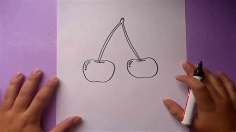 Como Dibujar Unas Cerezas Paso A Paso How To Draw Some Cherries Youtube