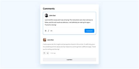 Comment Section Component Figma Community
