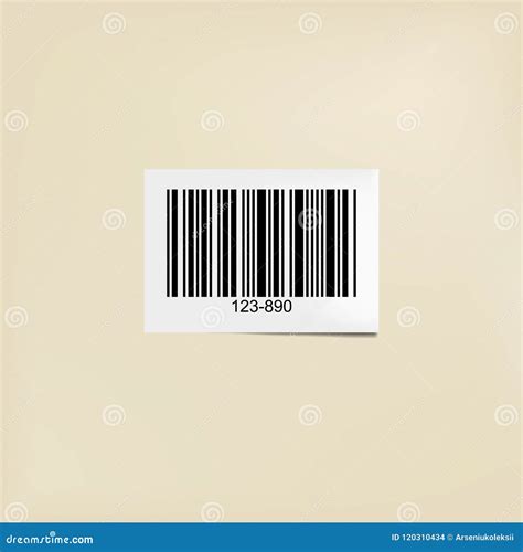 machine readable bar code label stock vector illustration of coding link 120310434