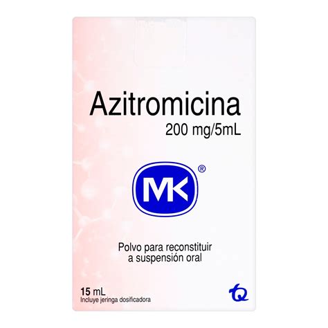 AZITROMICINA 200MG 5ML POLVO 15 ML MK Farmacenter Pharmahome