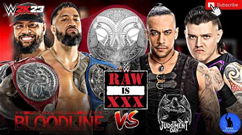 The Bloodline Vs The Judgement Day Wwe Raw Triple X Edition