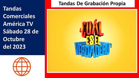 Tandas Comerciales América televisión Perú Sábado 28 de octubre del
