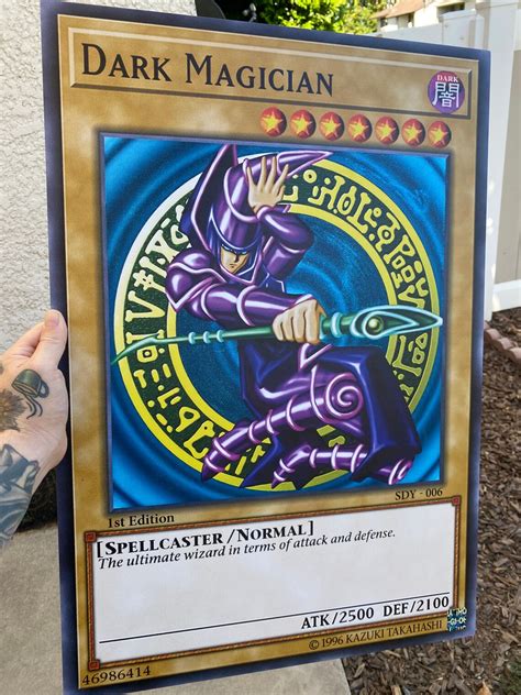 Dark Magician SDY 006 1st Edition 18x24 Inches 2 Sided Yugioh Etsy