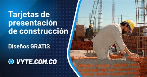 Tarjetas De Presentaci N De Construcci N Gratis Dise Os