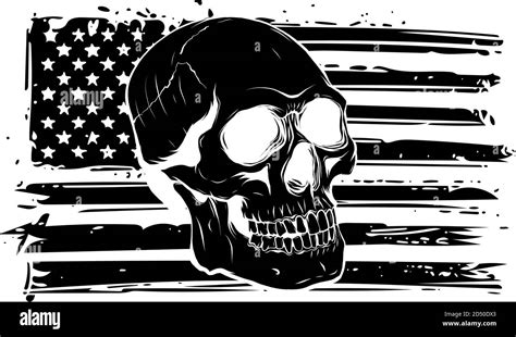 Black And White American Flag Wallpaper