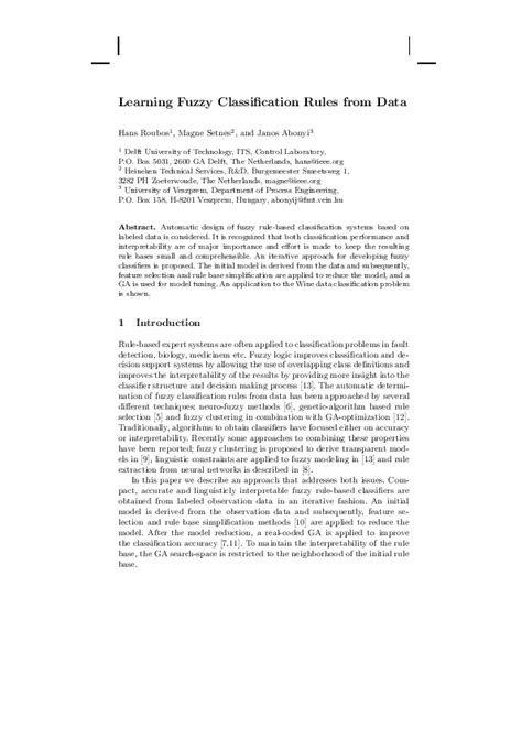 pdf learning fuzzy classification rules from data janos abonyi
