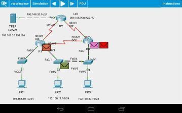 Cisco Packet Tracer Mobile LAN Lab Example With Simulated Traffic