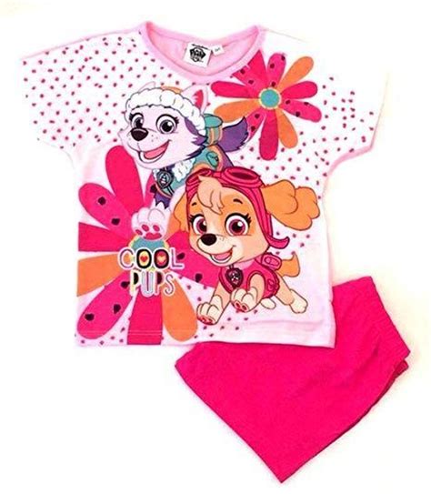 Nickelodeon Paw Patrol Kinder Peuter Kleuter Korte Meisjes Pyjama
