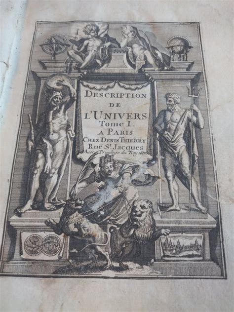Allain Manesson Mallet Description De L Univers Tome Catawiki