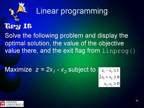matlab linear programming презентация онлайн