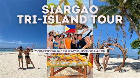 Tri Island Tour Siargao Naked Daku And Guyam Island Philippines