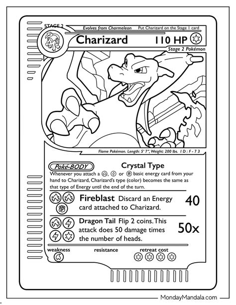 20 Pokemon Card Coloring Pages Free PDF Printables