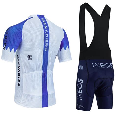 Ensemble cuissard vélo et maillot cyclisme équipe pro INEOS Grenadier