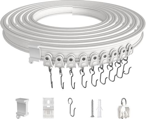 ZHIQIN 3M Rail Rideaux Tringle Rideau Flexible Rail De Rideau Flexible