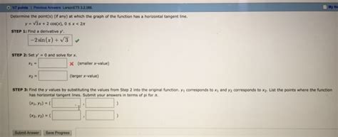 solved determine the point s if any at which the graph of