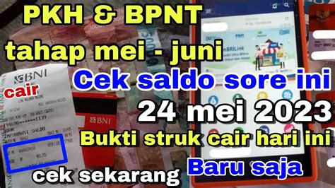 PKH Hari Ini Cek Saldo Sore Ini Tanggal 24 Mei 2023 PKH BPNT Tahap