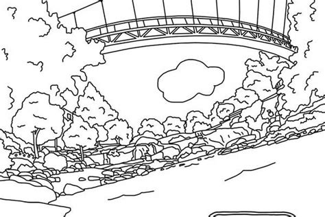 Desenhos De Ponte Para Imprimir E Colorir Pintar