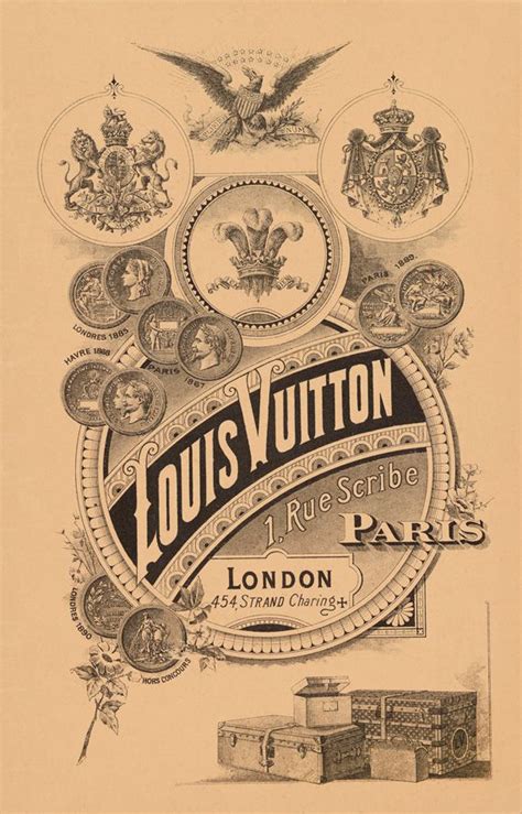 19th Century Poster Advertising Louis Vuitton S Flagship At 1 Rue