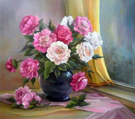 El arte es su máxima expresión Galeria Cuadros de Flores al Óleo
