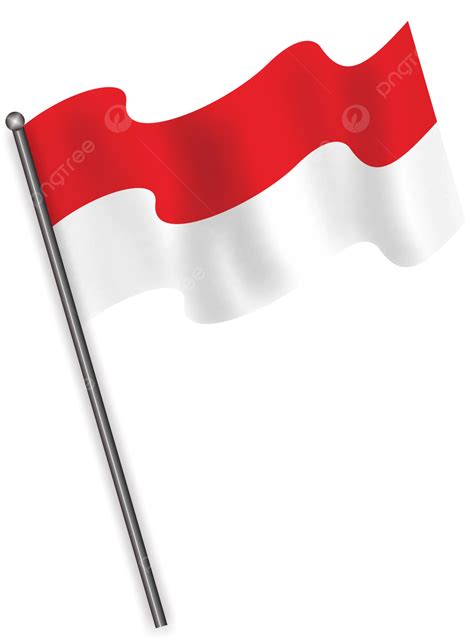 Bandera Nacional Indonesia Roja Y Blanca Vector Png Dibujos De
