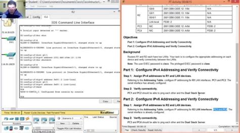 1 1 3 5 4 1 3 5 packet tracer configuring ipv4 and ipv6 interfaces