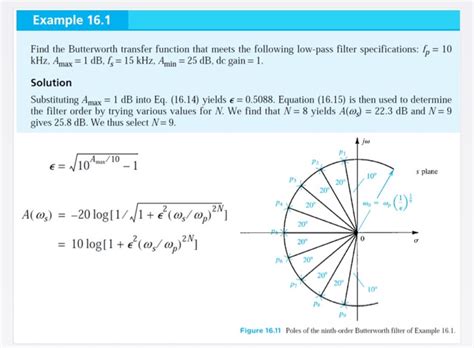 solved example 16 1 find the butterworth transfer function