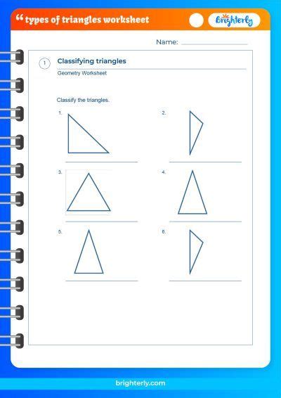 Free Printable Types Of Triangles Worksheets Pdfs Brighterly