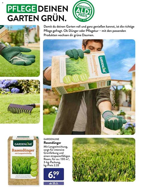 Gardenline Rasendünger Angebot bei ALDI SÜD 1Prospekte de