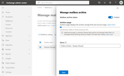 Enable Mailbox Archive In Microsoft 365 Rizwan Ranjha