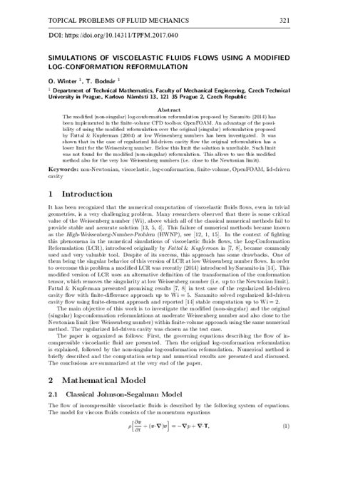pdf simulations of viscoelastic fluids flows using a modified log conformation reformulation