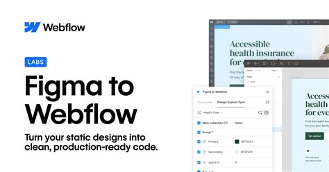 Figma To HTML Website Webflow Plugin Webflow