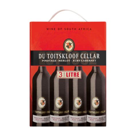 Du Toitskloof Pinotage Merlot Ruby Cabernet 3L X 4 Smart Price