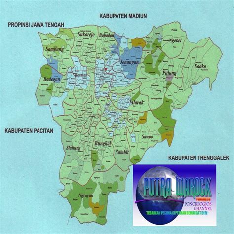 DAFTAR NAMA DESA KECAMATAN DAN KODE POS DI PONOROGO JAWA TIMUR INDONESIA