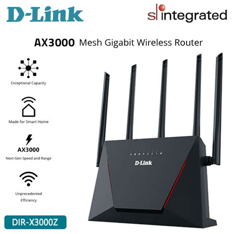 D Link Dir X Z Ax Wifi Mesh Gigabit Wireless Router Lazada