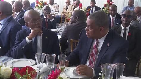 Haiti Pm Garry Conille And New Cabinet Meet With Former Government
