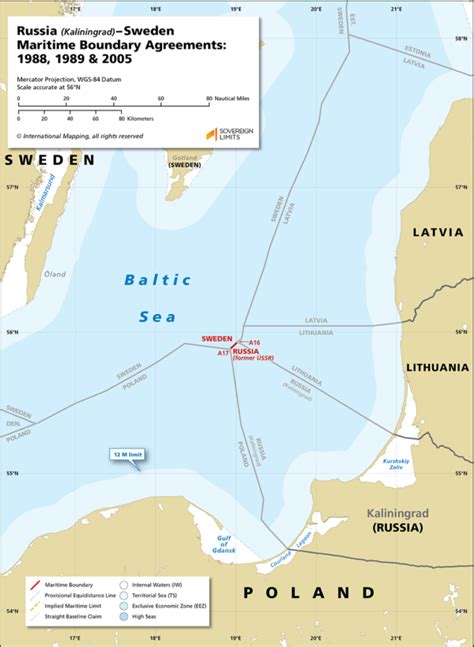 Russia Kaliningrad Sweden Maritime Boundary Sovereign Limits