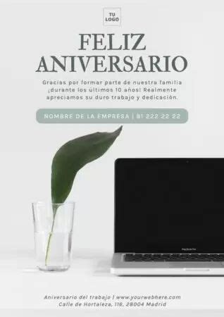 Crea Una Tarjeta De Aniversario De Trabajo Con Plantillas Gratis In 2024