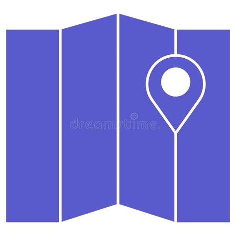 El Mapa Y La Navegaci N Aislaron El Sistema De Los Iconos Del Vector