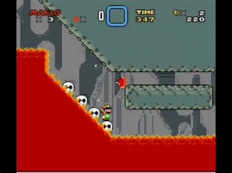 Super Mario World Custom Level Lava Lakes Redone Youtube