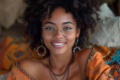 Premium Photo Close Up Of Person Wearing Glasses