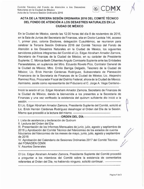 PDF ACTA DE LA TERCERA SESiÓN ORDINARIA 2016 DEL COMITÉ procesos