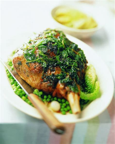 Recette Gigot D Agneau La Menthe Petits Pois La Fran Aise Marie