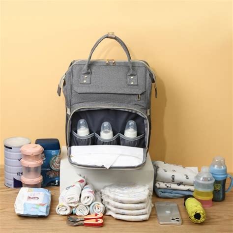 TEMPSA Sac à Langer Bébé Sac à Couches avec Interface USB Grande