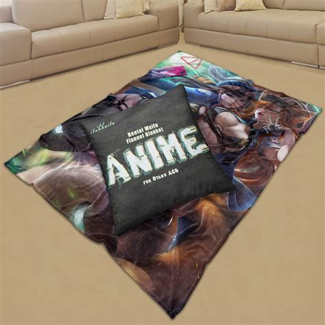 Amazon Itakkaito Bedding Flannel Fleece Blanket Sexy Waifu Yuri